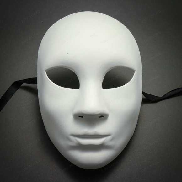 ILOVEMASKS | Accessories | Plain White Blank Decorating Craft Masqurade ...